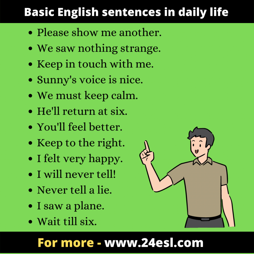 Basic English Sentences In Daily Life 24esl basic-english-sentences-in-daily-life-24esl